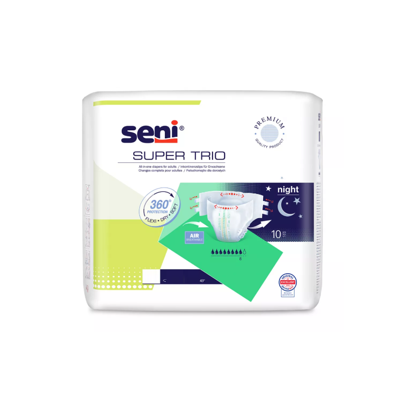 Seni Super Trio | Small - Medium - Large - XL | Incontinentiebroekjes ...